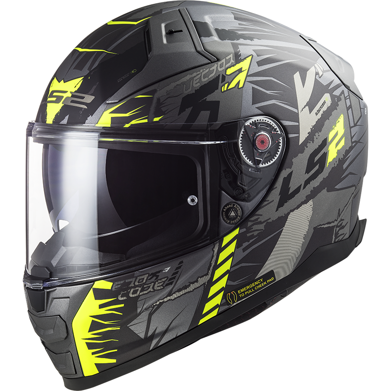 LS2 Helmets Citation II Techbot Full Face Motorcycle Helmet W ...