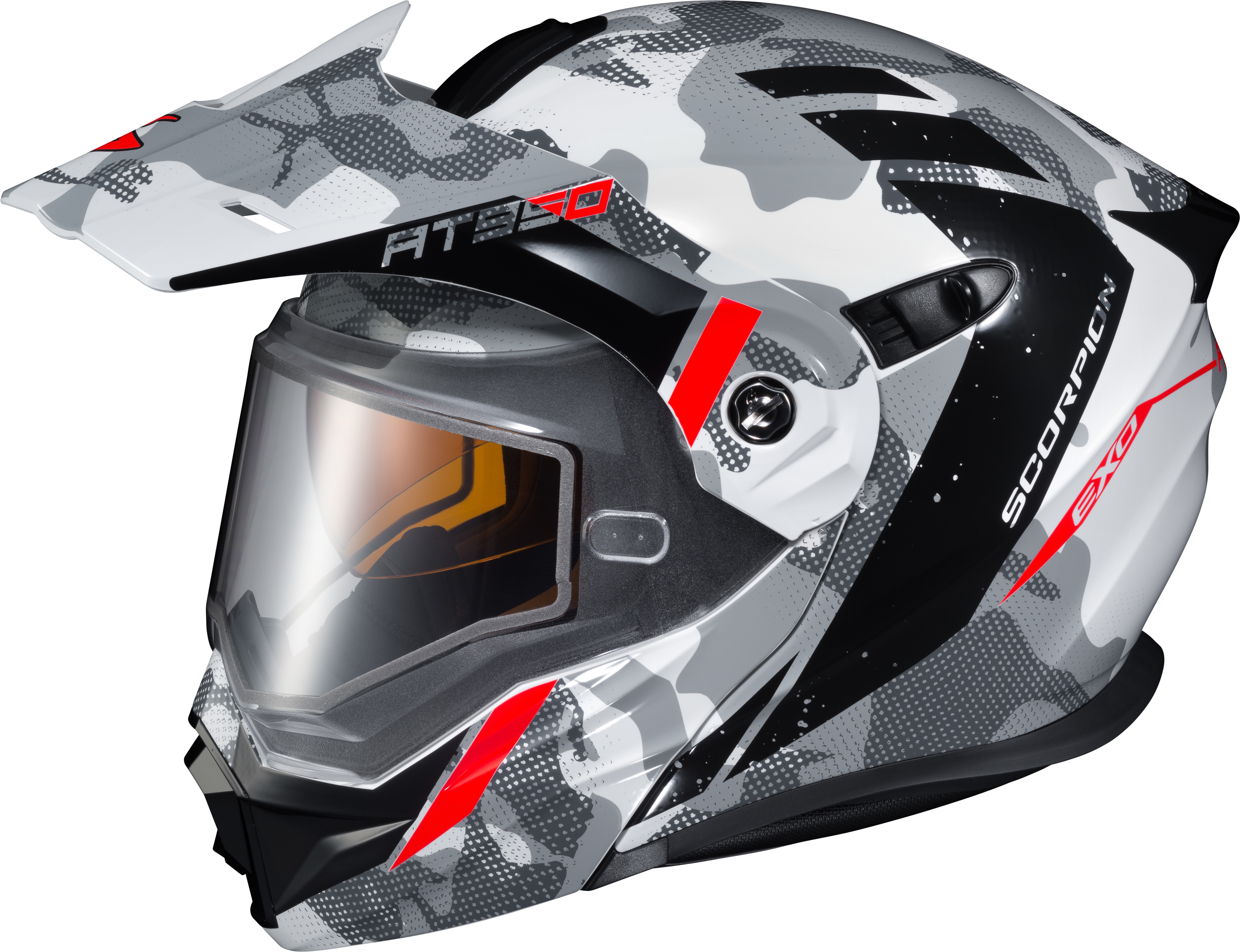 Scorpion Exo-at950 Outrigger Cold Weather Helmet White/grey Size 3xl ...
